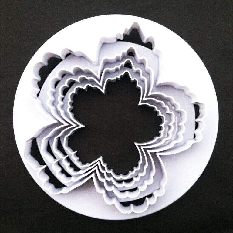 Peony Flower Cutter 4 pc set. | Annettes Cake Supplies