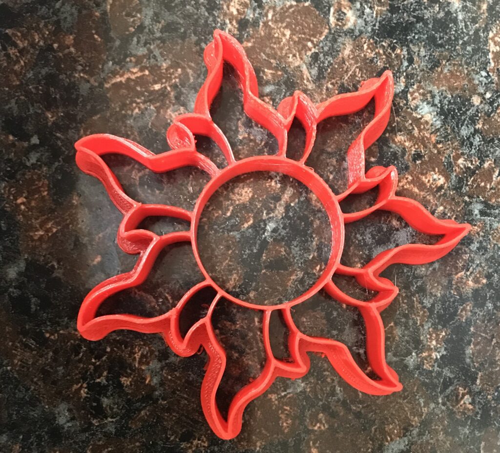 Tangled Star Sun Various Sizes - Annettes Cake Supplies